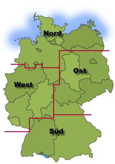 Parts of the VFR Germany series